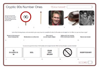 Cryptic 90s Number Ones