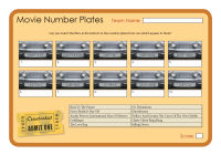 Movie Number Plates