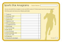 Sports Star Anagrams